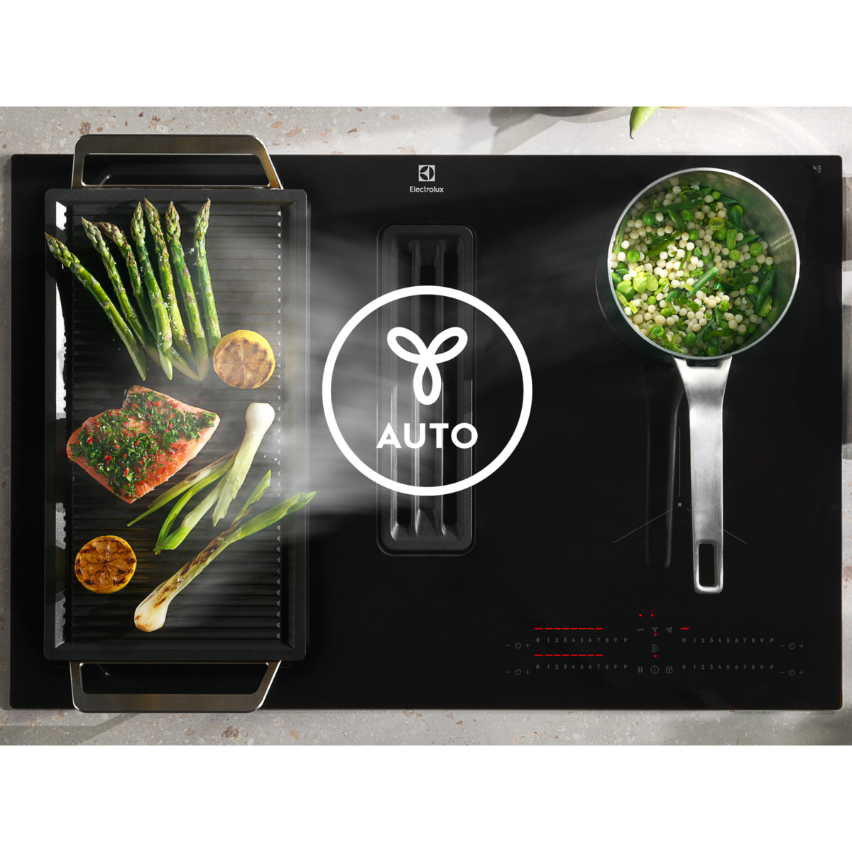Płyta indukcyjna z okapem (COMBO) KCC83443 | Electrolux