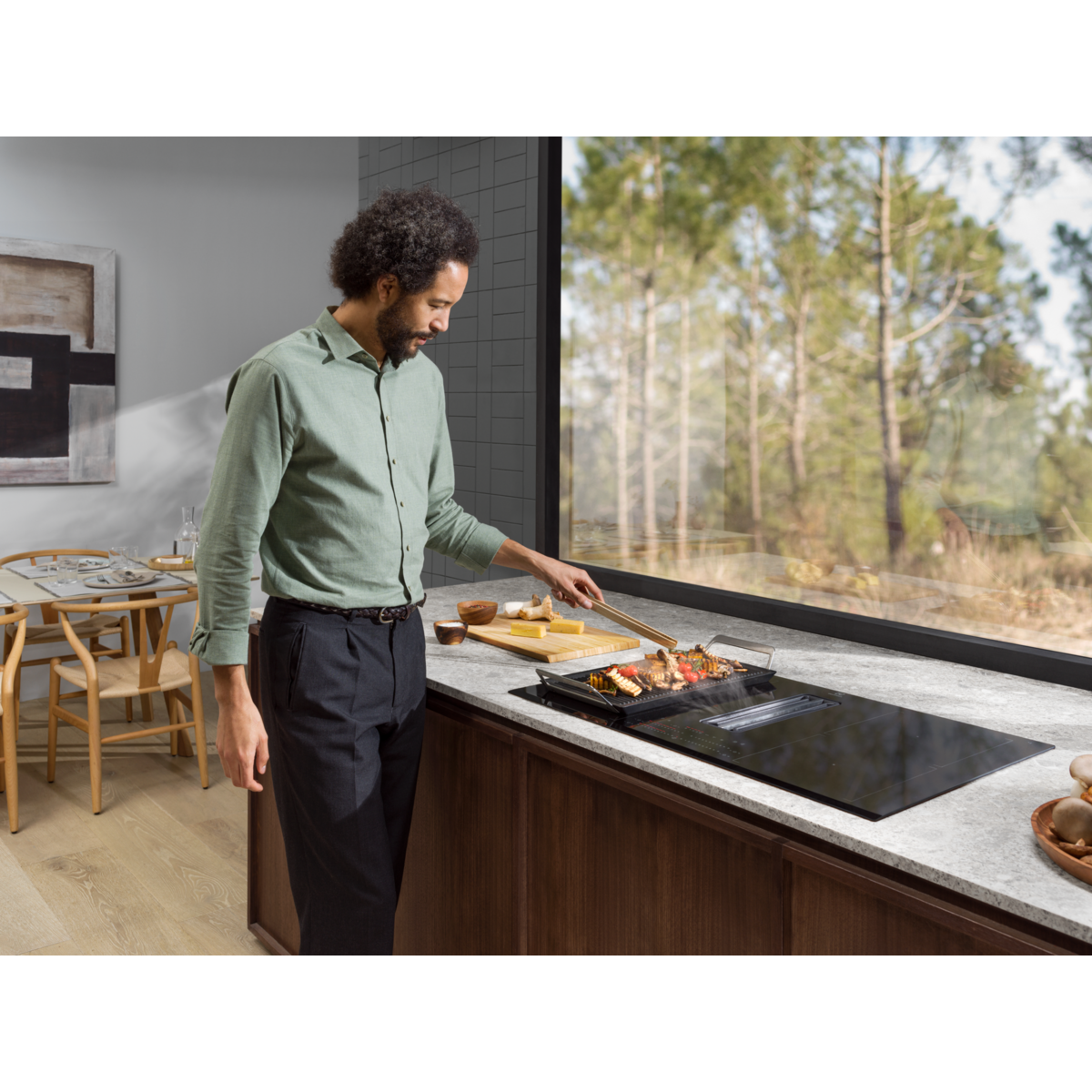 Płyta indukcyjna z okapem (COMBO) KCC84453CK | Electrolux